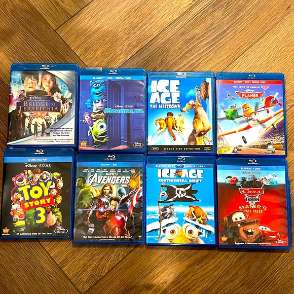 Disney | Media | Disney Bluray Digital Lot Of 8 Movies | Poshmark